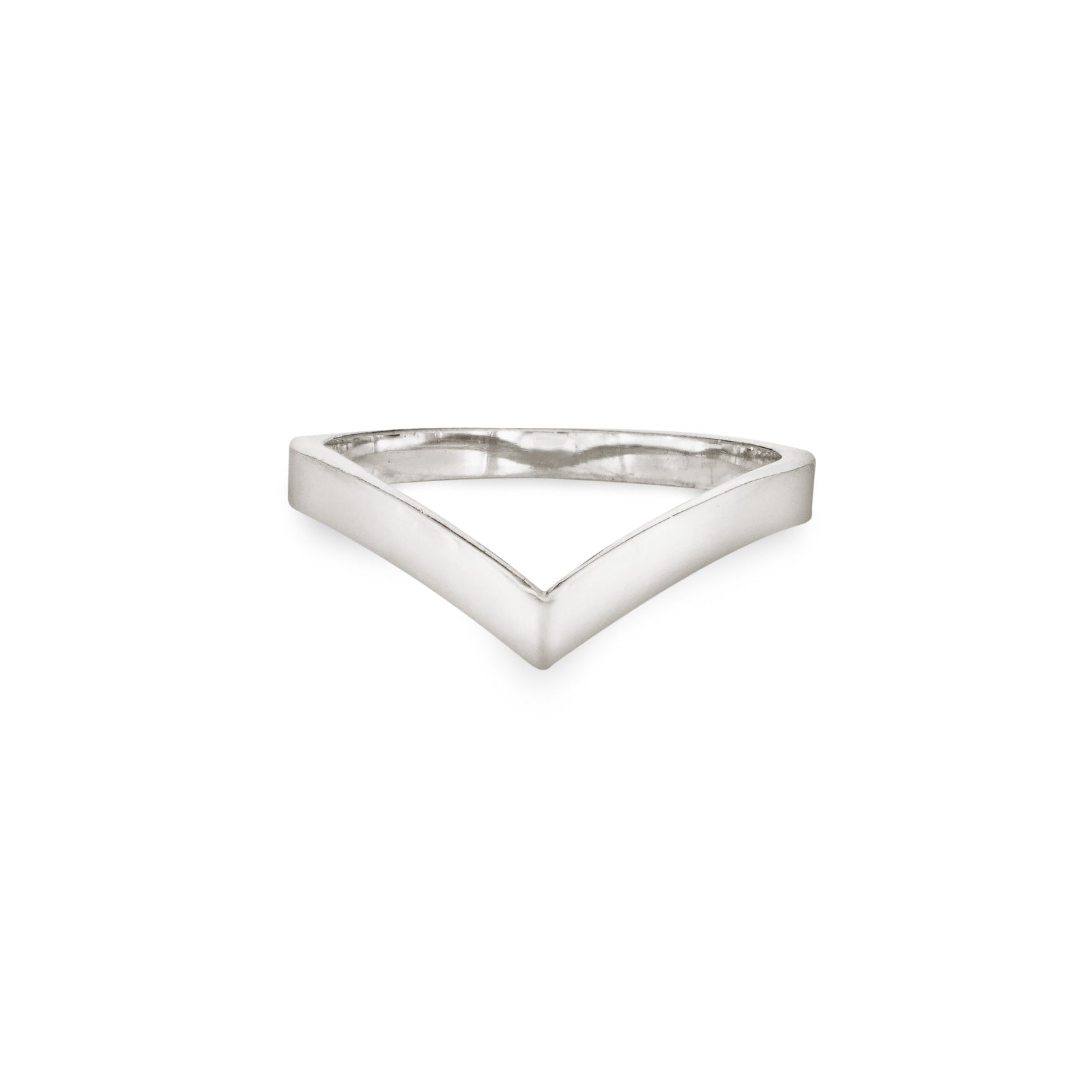 Chevron Stacking Ring in Sterling Silver | close by me – closebymejewelry