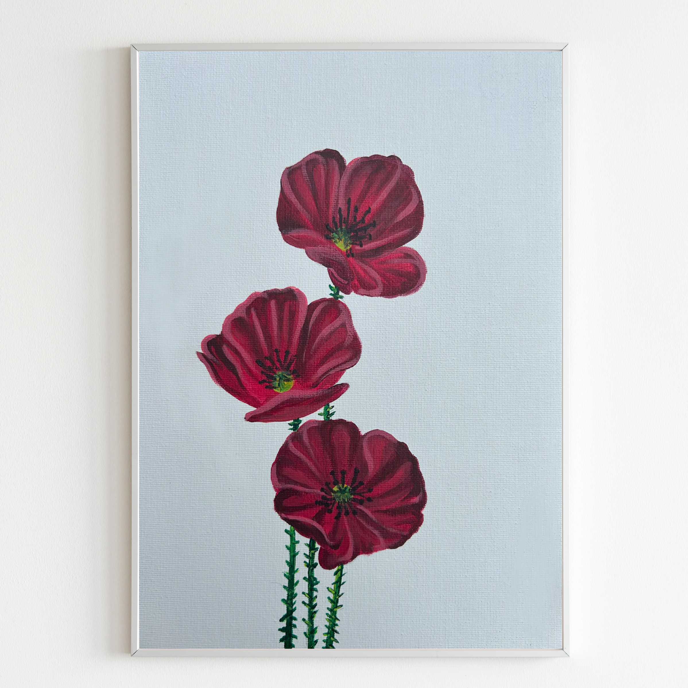 Poppy: August Cremation Painting – closebymejewelry